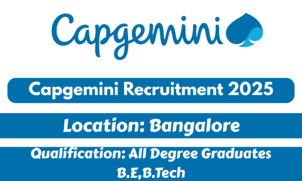 Capgemini Recruitment 2025 For Associate Software Engineer – Apply Now ...