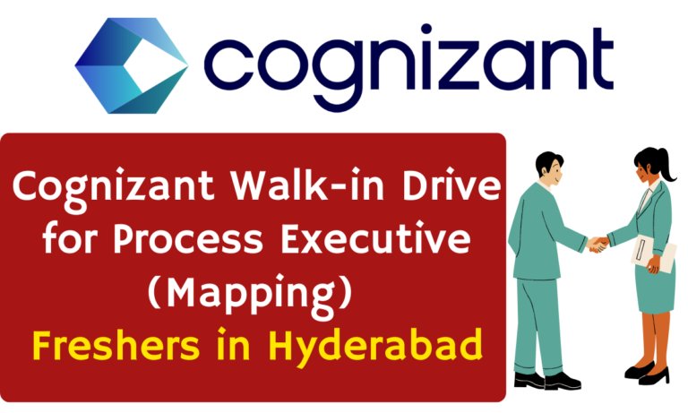 Cognizant Walk-in Drive for Process Executive (Mapping) Dec 2025 ...