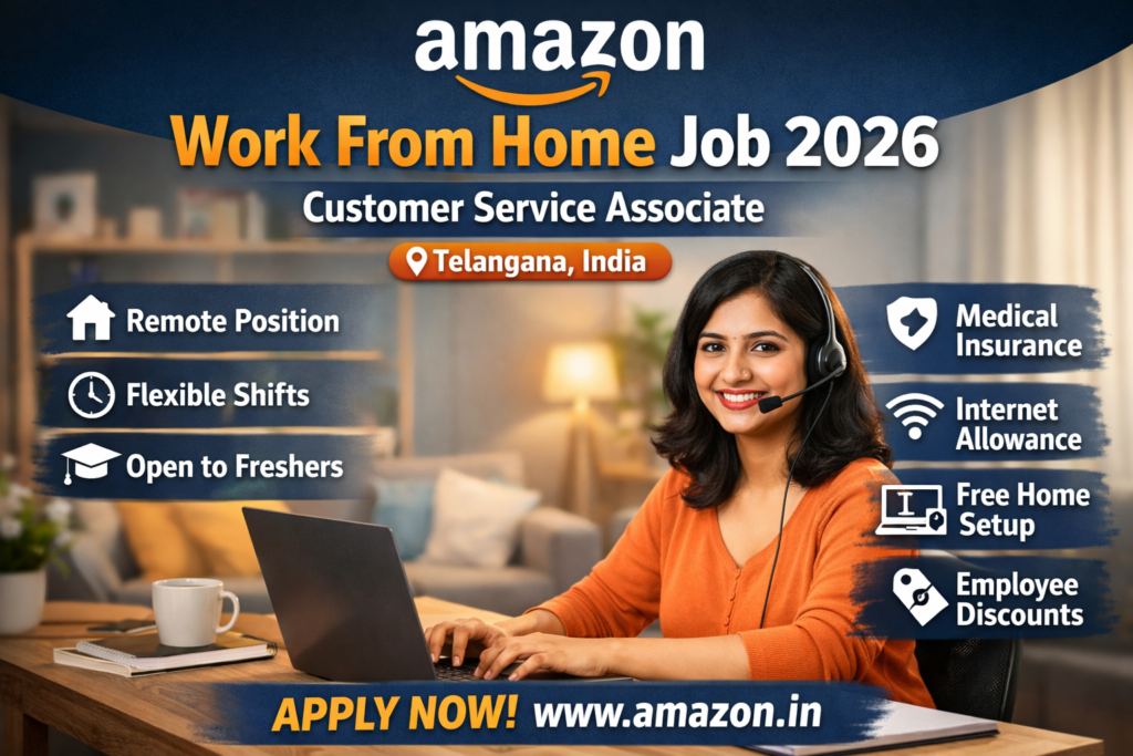 Amazon Work From Home Job 2026 – Customer Service Associate in India ...
