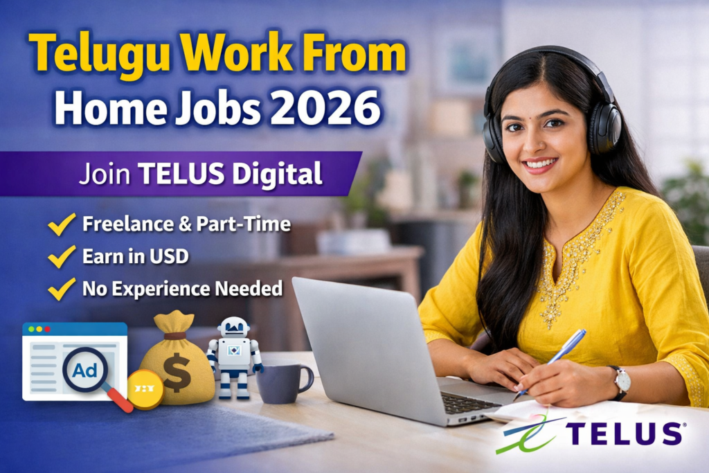 Telugu Work From Home Jobs 2026 : TELUS Digital Hiring Personalized ...