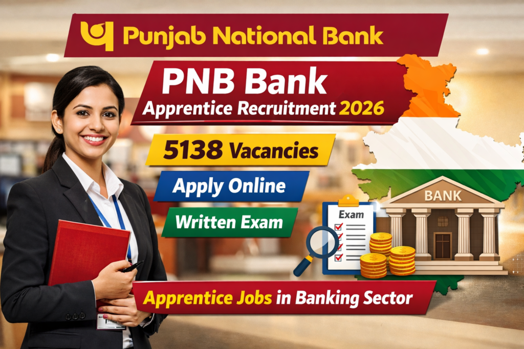 PNB Bank Apprentice Jobs 2026 – Online Application Open for 5138 ...